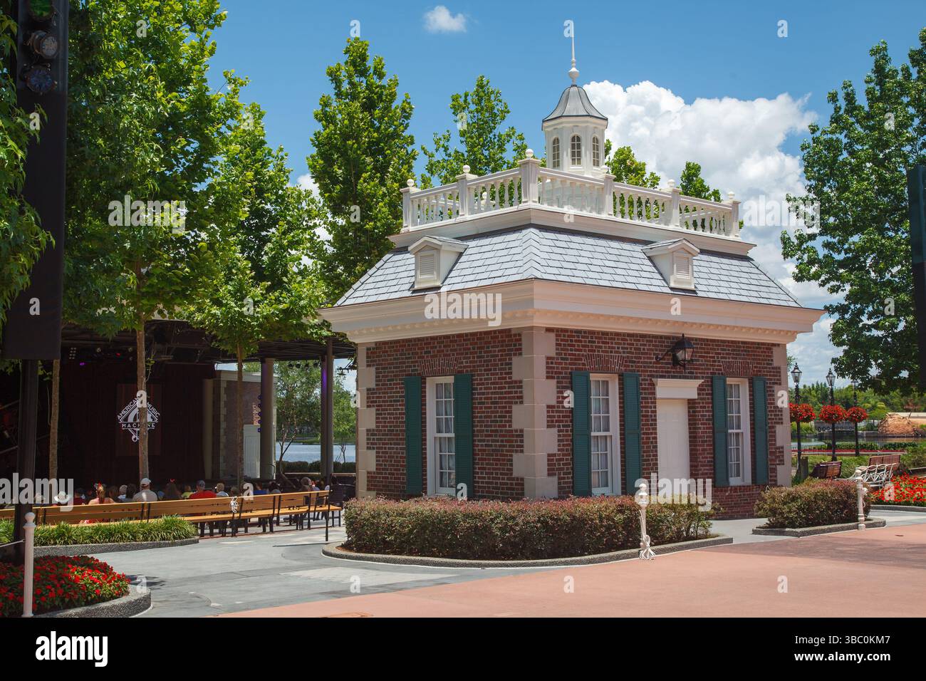 A Classic style brick building at the American Adventure pavillon at ...