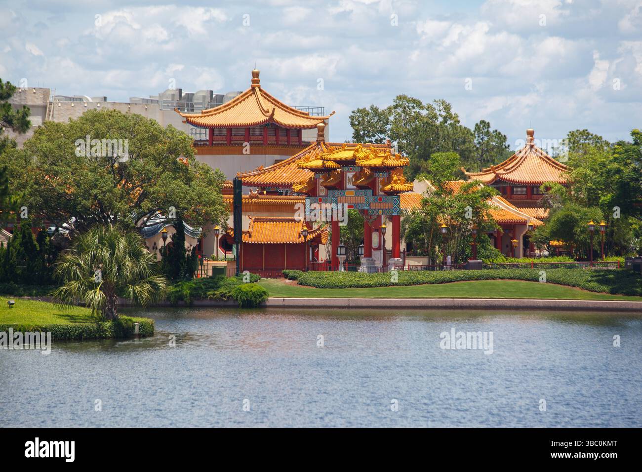 The Japan pavillon typical japanese buildings at the World Showcase ...