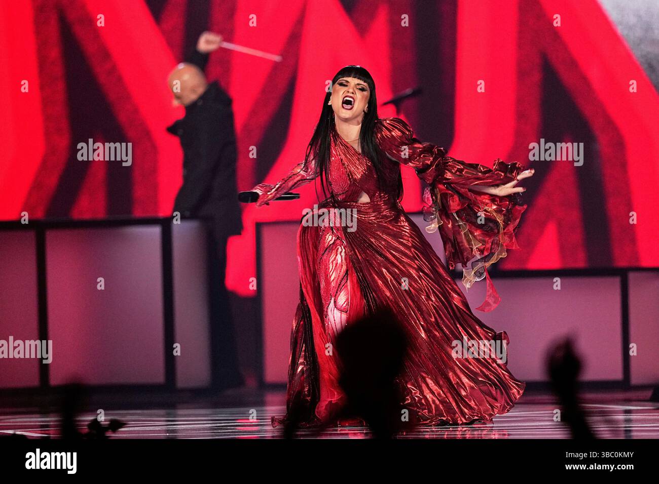 Shkodra Elektronike from Albania performs the song "Zjerm" during the ...
