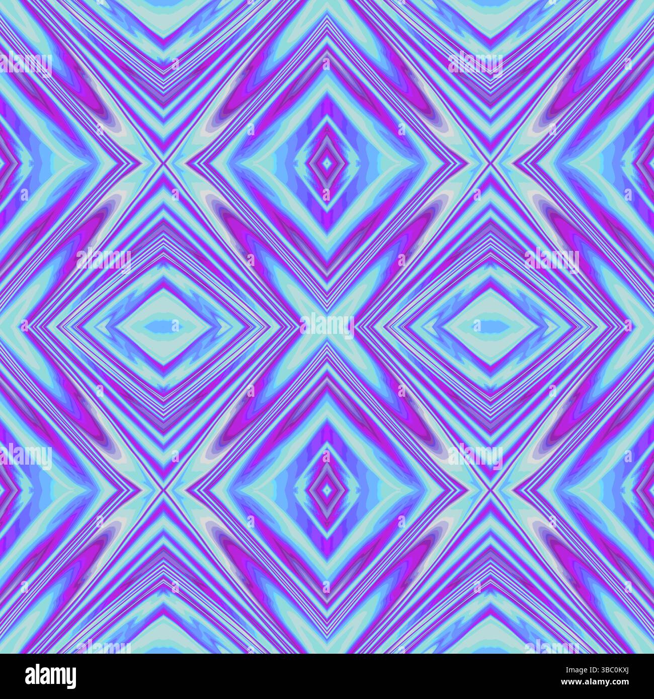 Electric Blue and Purple Diamond Pattern - Abstract Geometric Texture ...