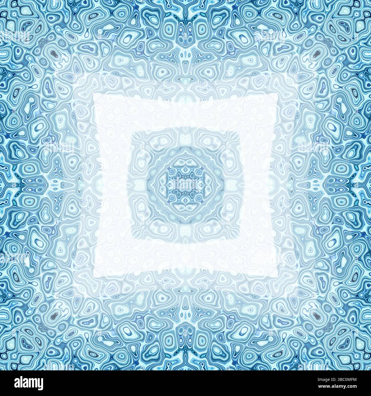 Powder Blue Mosaic Texture - Abstract Light Blue Pattern with Fractal ...