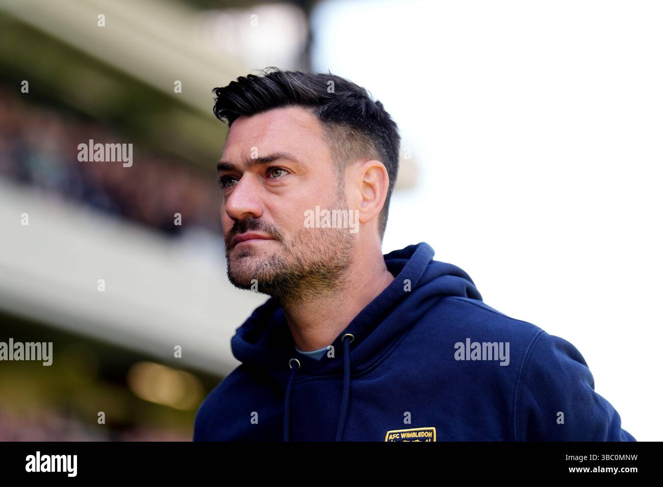 AFC Wimbledon’s manager Johnnie Jackson ahead of the Sky Bet League Two ...