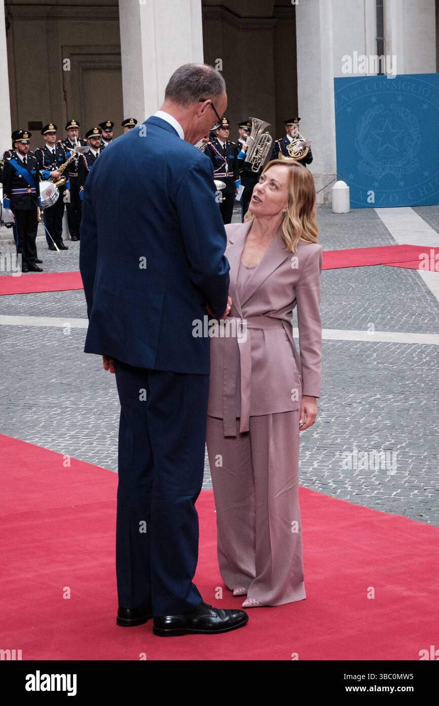 Rome, institutional visit of the Chancellor of the Federal Republic of ...