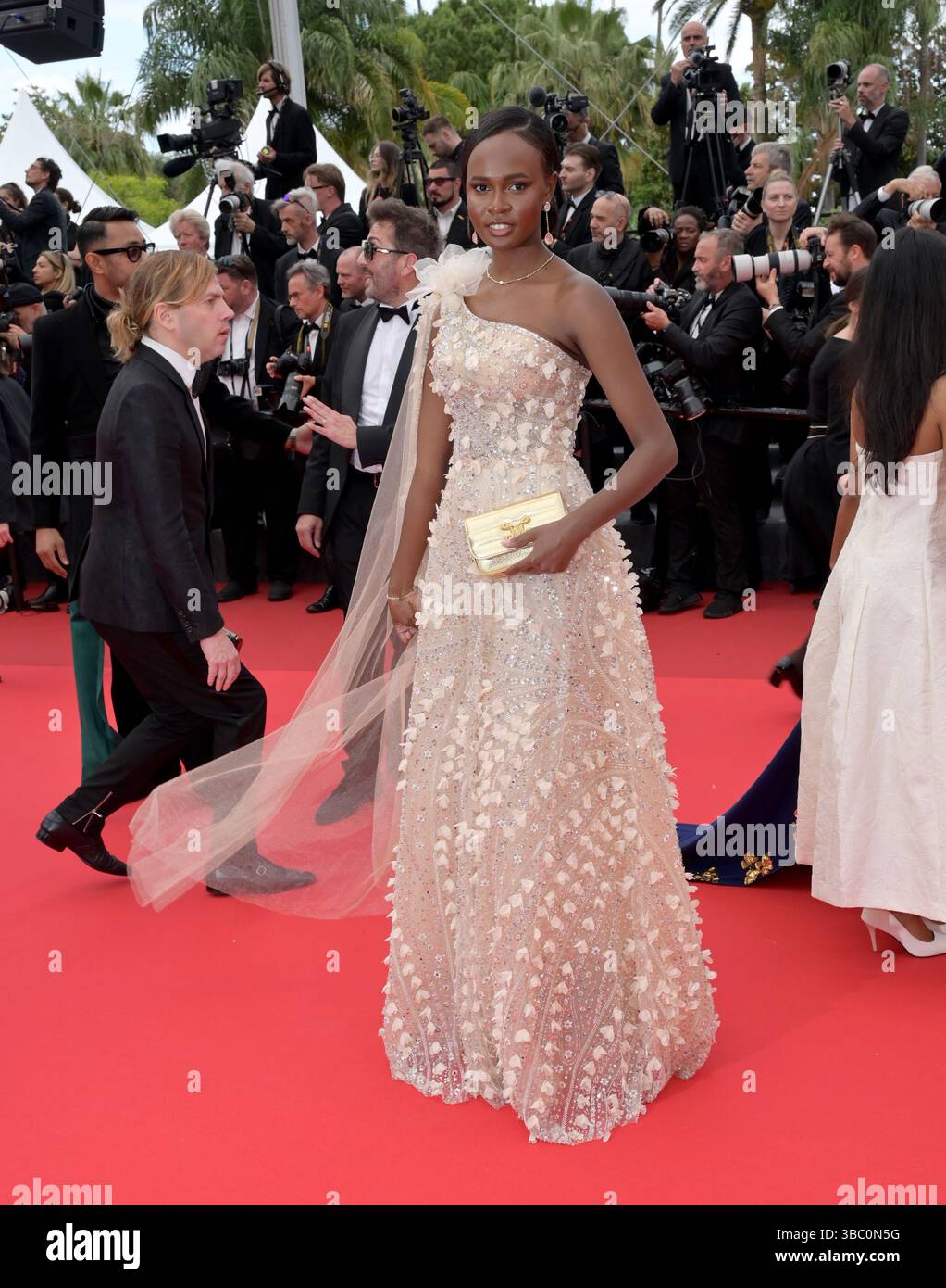 Cannes, France. 17th May, 2025. CANNES, FRANCE. May 17, 2025: Axelle ...