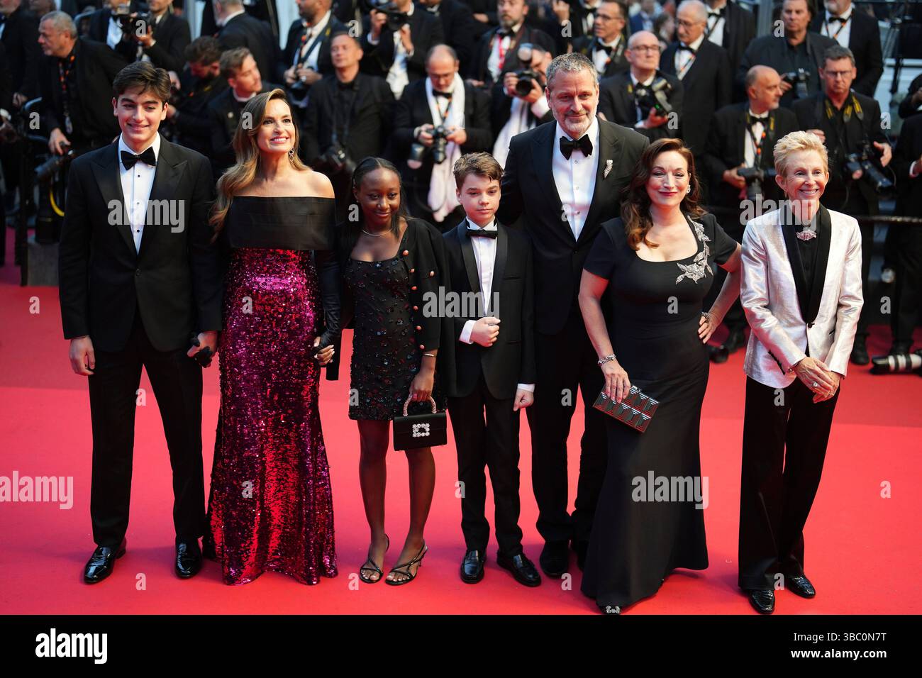 Miklos Friedrich Hermann, from left, Mariska Hargitay, Amaya Josephine ...