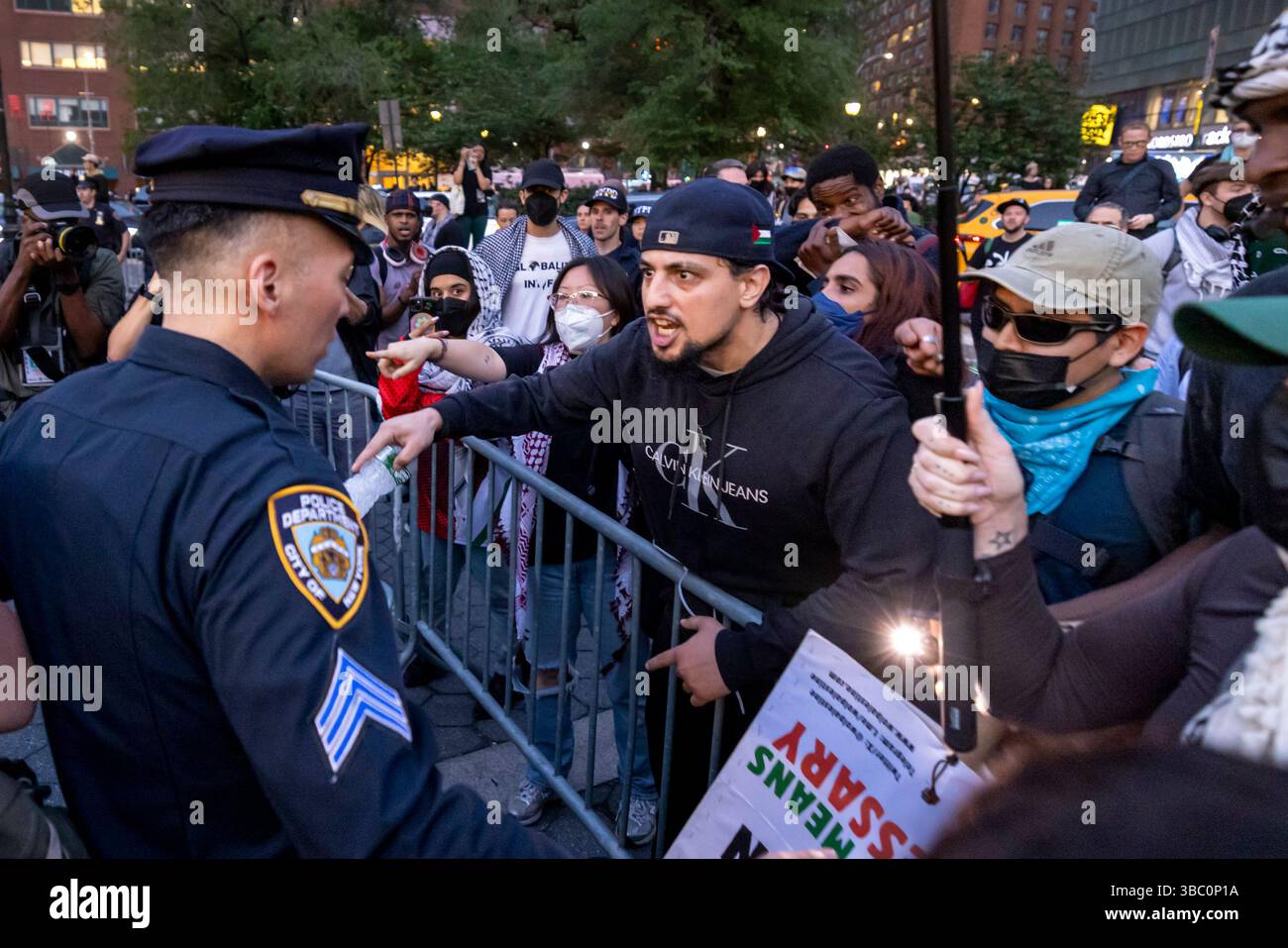 New York, United States. 15th May, 2025. Pro-Palestine protesters rally ...