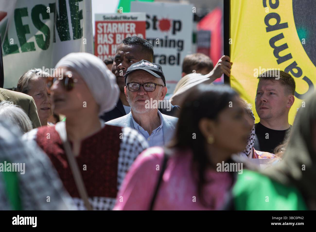 London, UK. 17th May, 2025. Jeremy Corbyn MP is pictured as he takes ...
