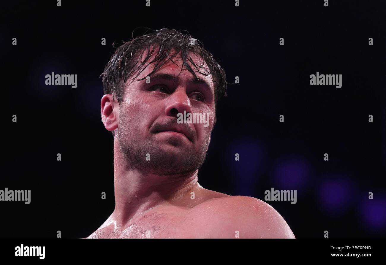Dave Allen after his Heavyweight bout against Johnny Fisher at the ...