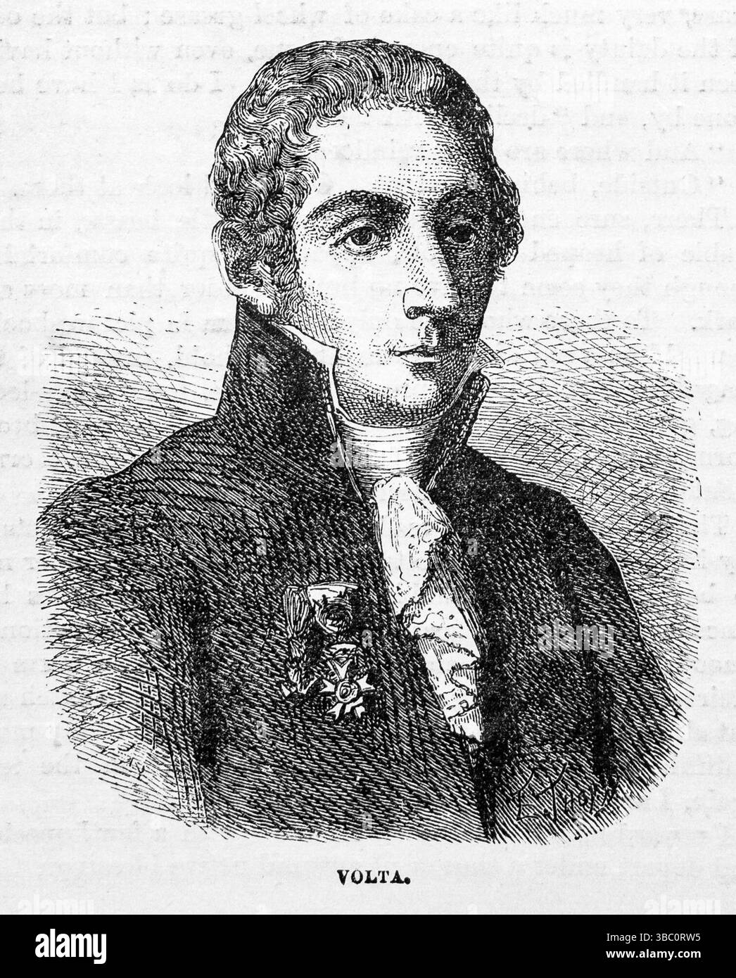 Portrait of Alessandro Giuseppe Antonio Anastasio Volta, Italian ...