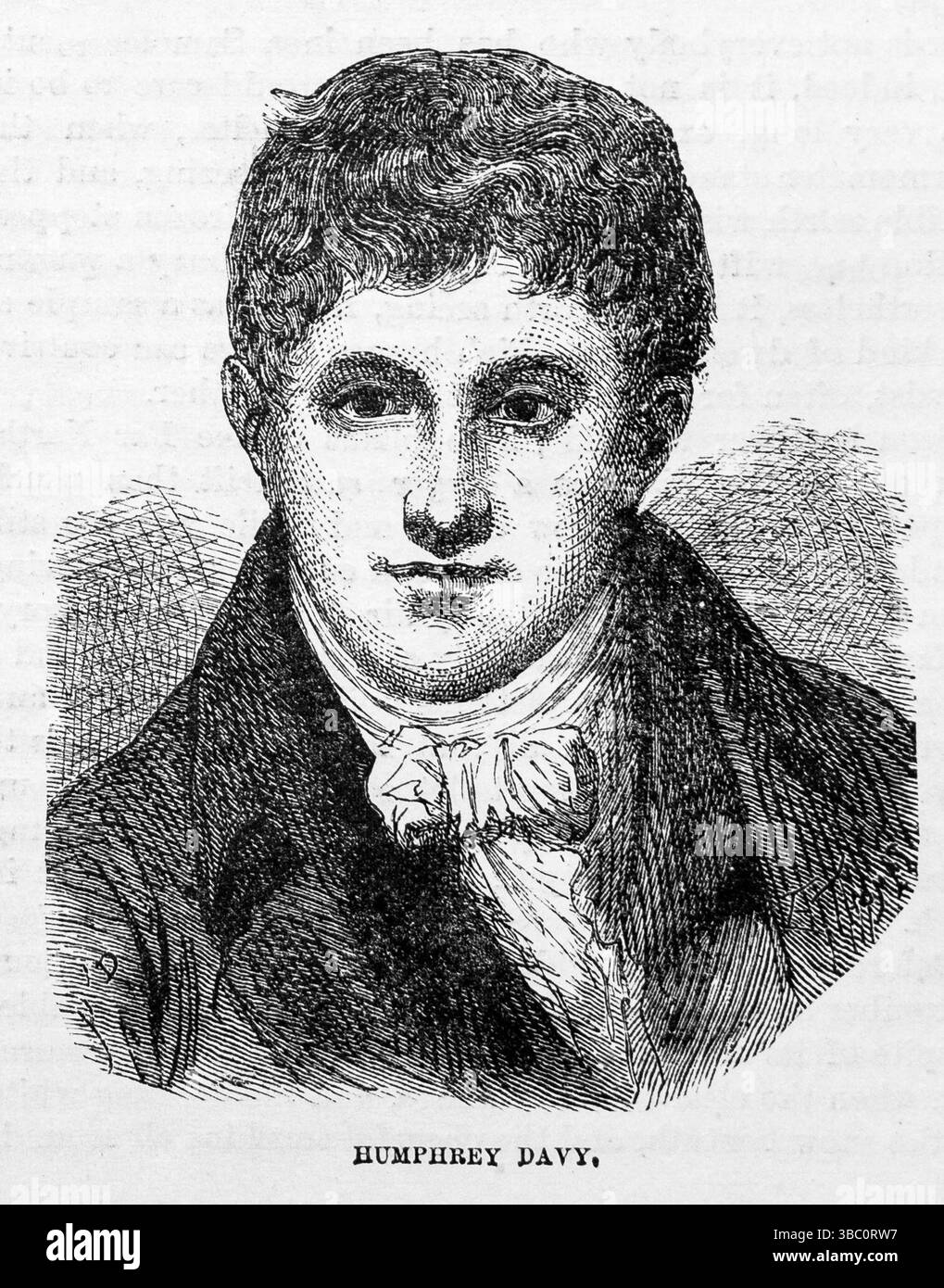 Portrait of Sir Humphry Davy, British chemist and inventor. 19th ...