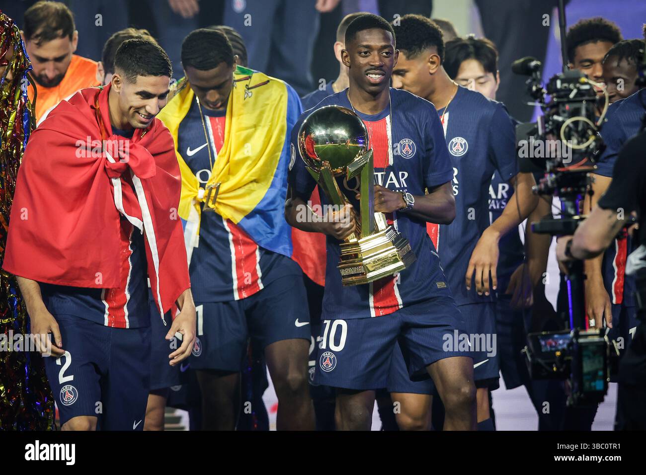 Paris, France. 17th May, 2025. Ousmane DEMBELE of PSG and Paris Saint ...