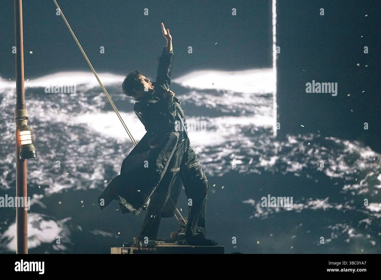 JJ from Austria performs the song "Wasted Love" during the Grand Final of the 69th Eurovision ...