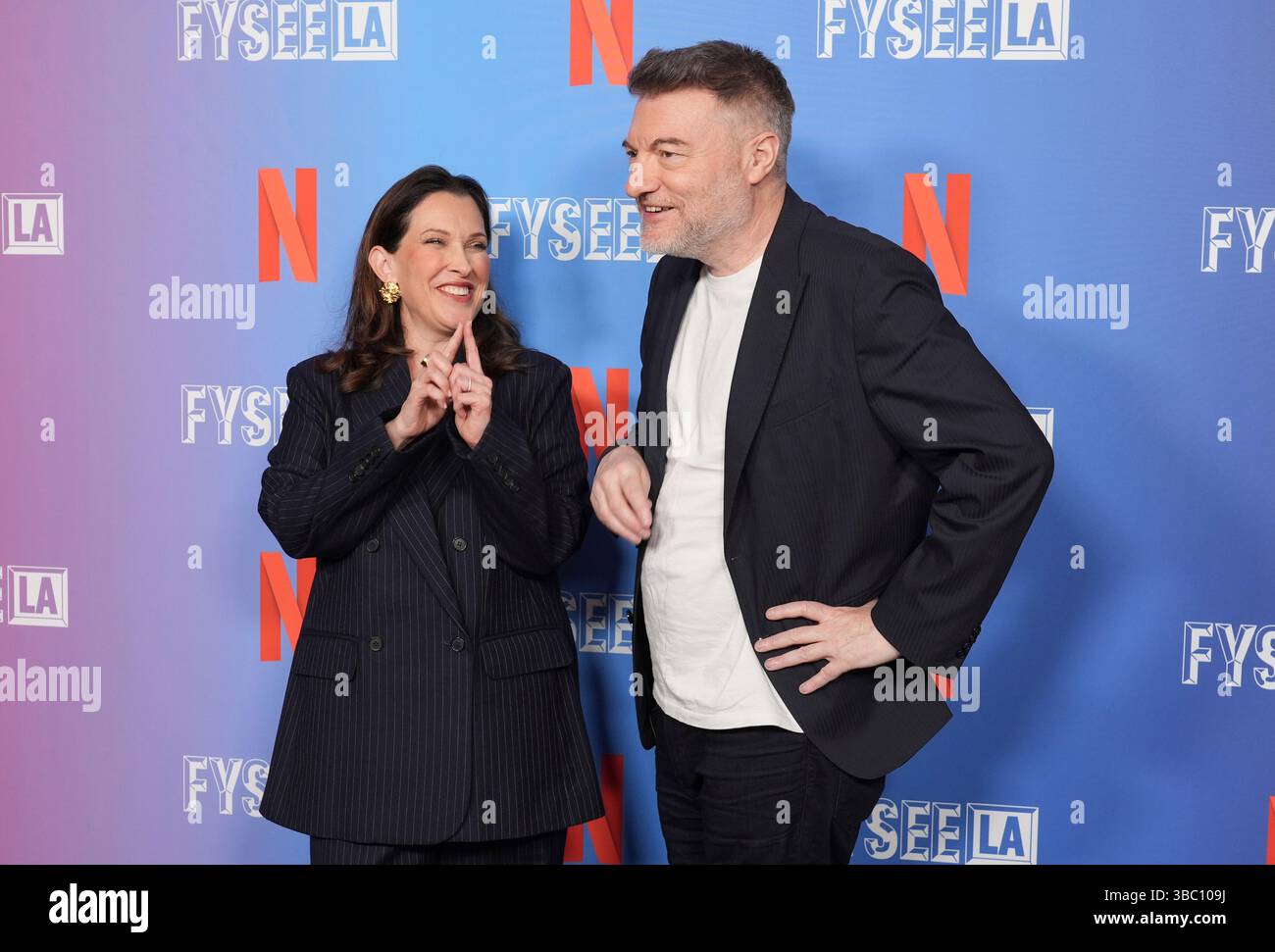 Charlie Brooker, right, the creator, writer and executive producer of ...