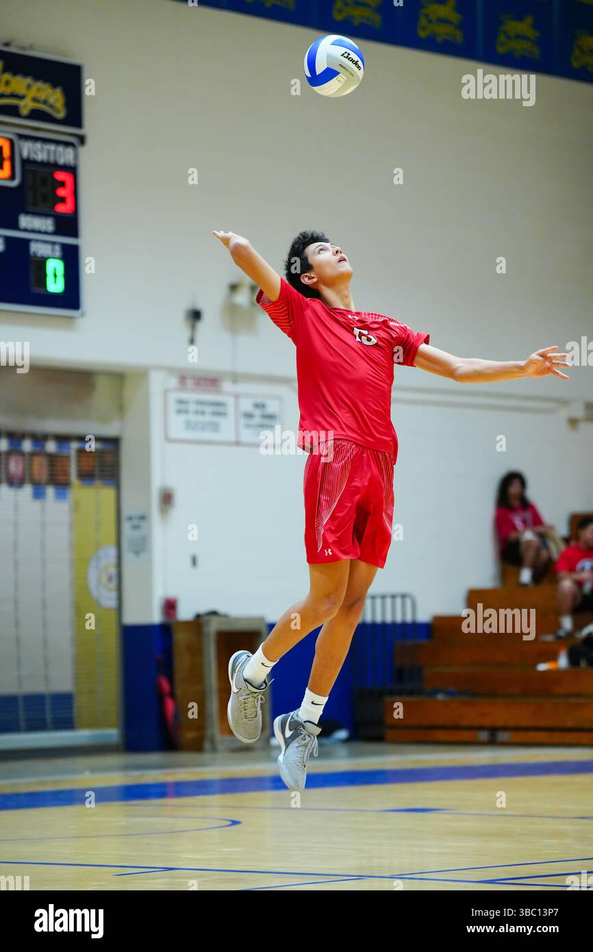March 12, 2025: Kaiser High School vs Kahuku High School in athletic ...