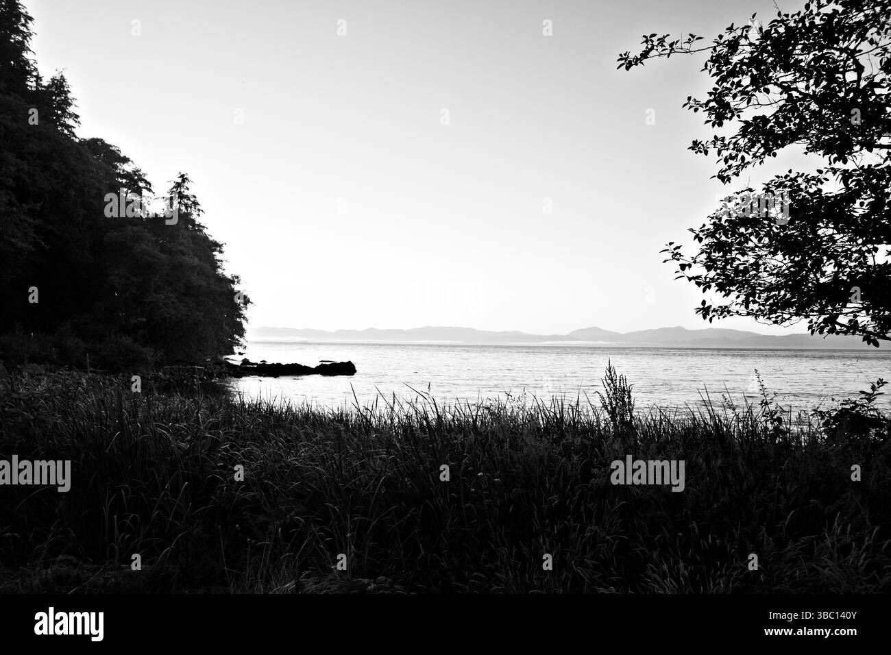 Bay and coastline Black and White Stock Photos & Images - Alamy