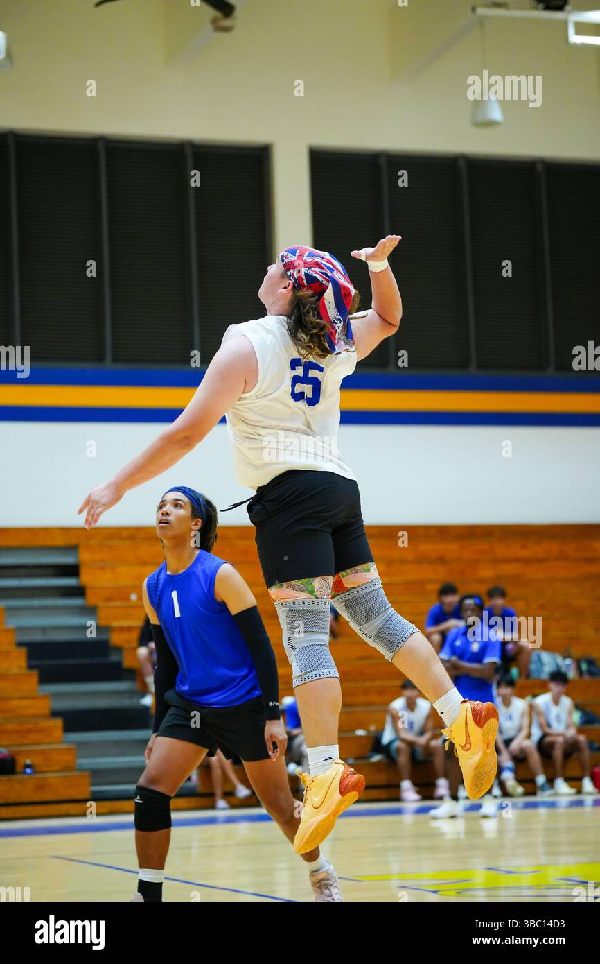 March 12, 2025: Kaiser High School vs Kahuku High School in athletic ...