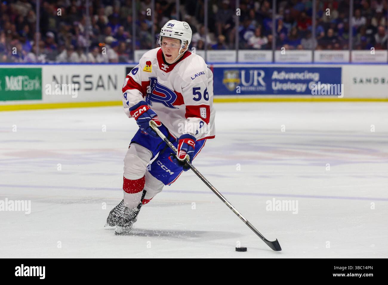 Rochester, New York, USA. 16th May, 2025. Laval Rocket defenseman Adam ...