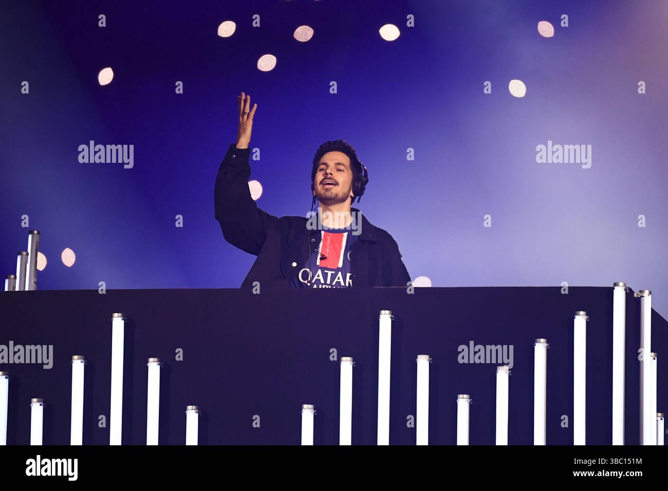 DJ Michael CANITROT during the Ligue 1 McDonald's match between Paris ...