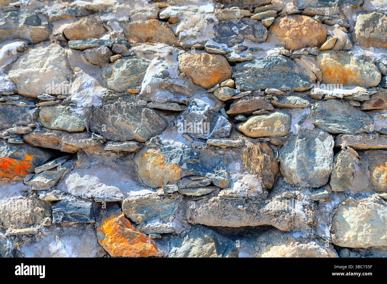 Intricate pattern formed by the irregular shapes and sizes of the ...