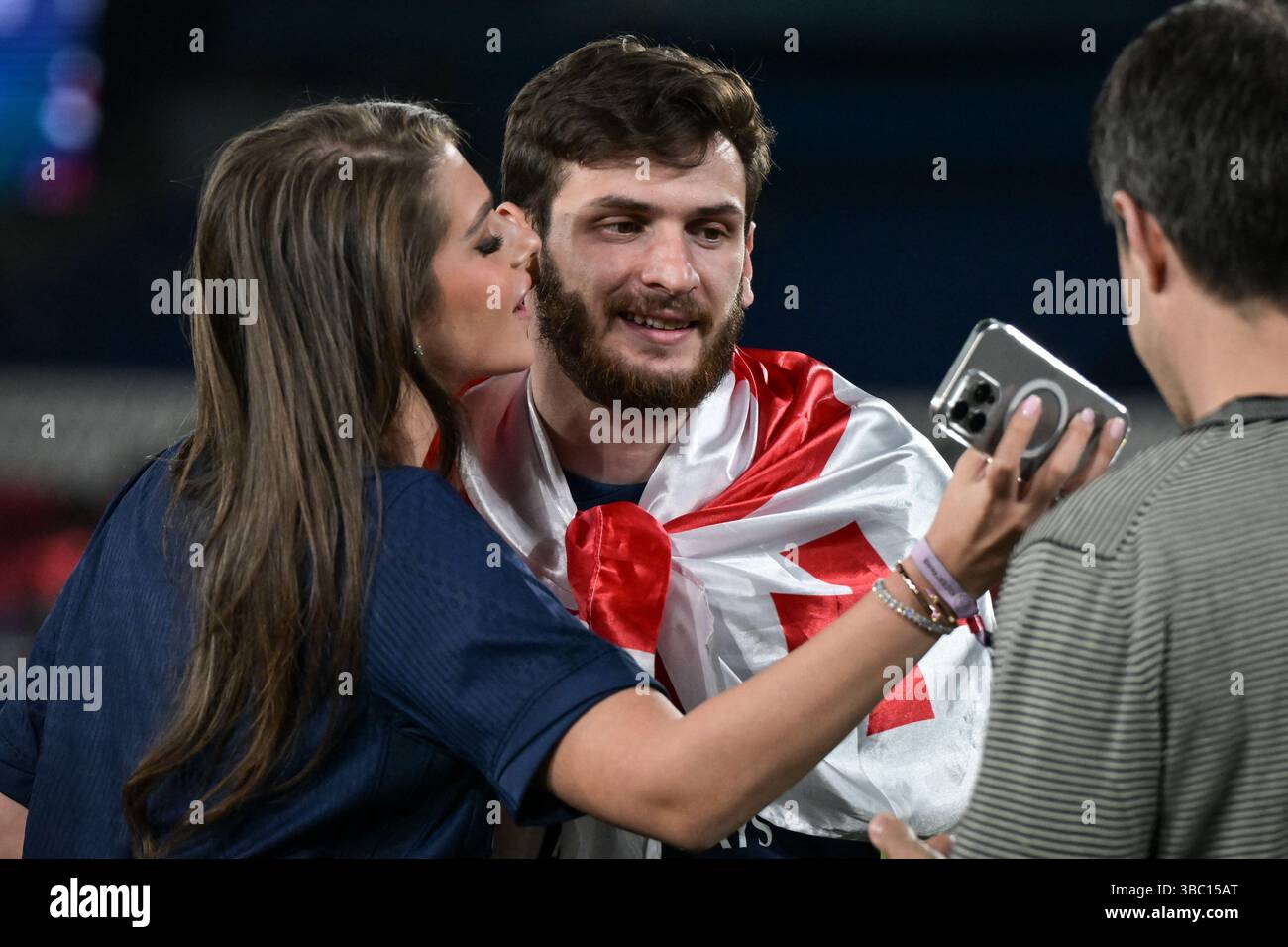 Paris, France. 18th May, 2025. Paris Saint-Germain's forward Khvicha ...