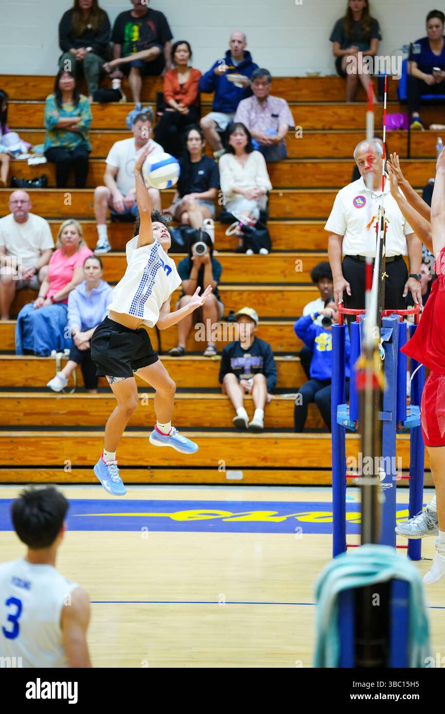 March 12, 2025: Kaiser High School vs Kahuku High School in athletic ...