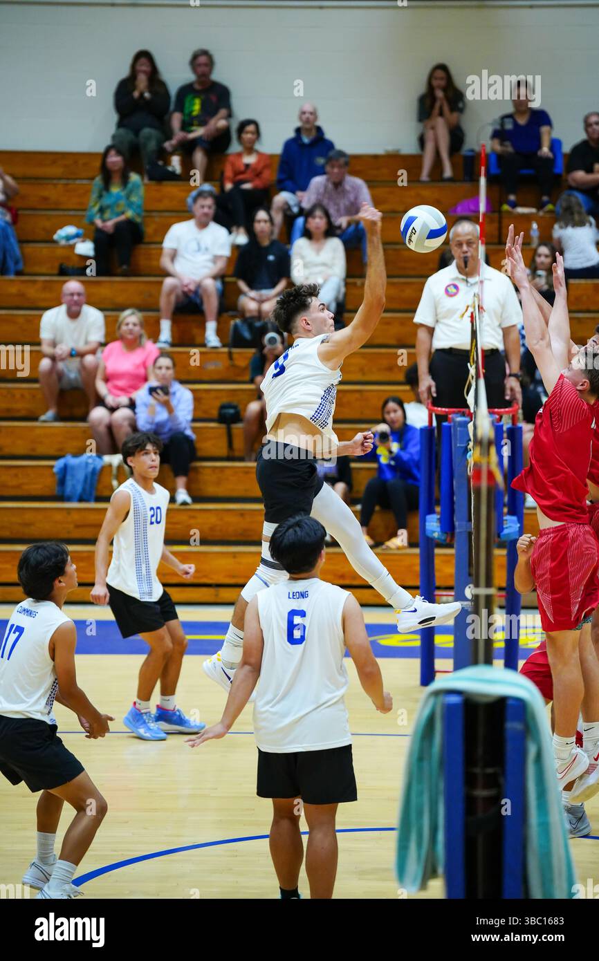 March 12, 2025: Kaiser High School vs Kahuku High School in athletic ...