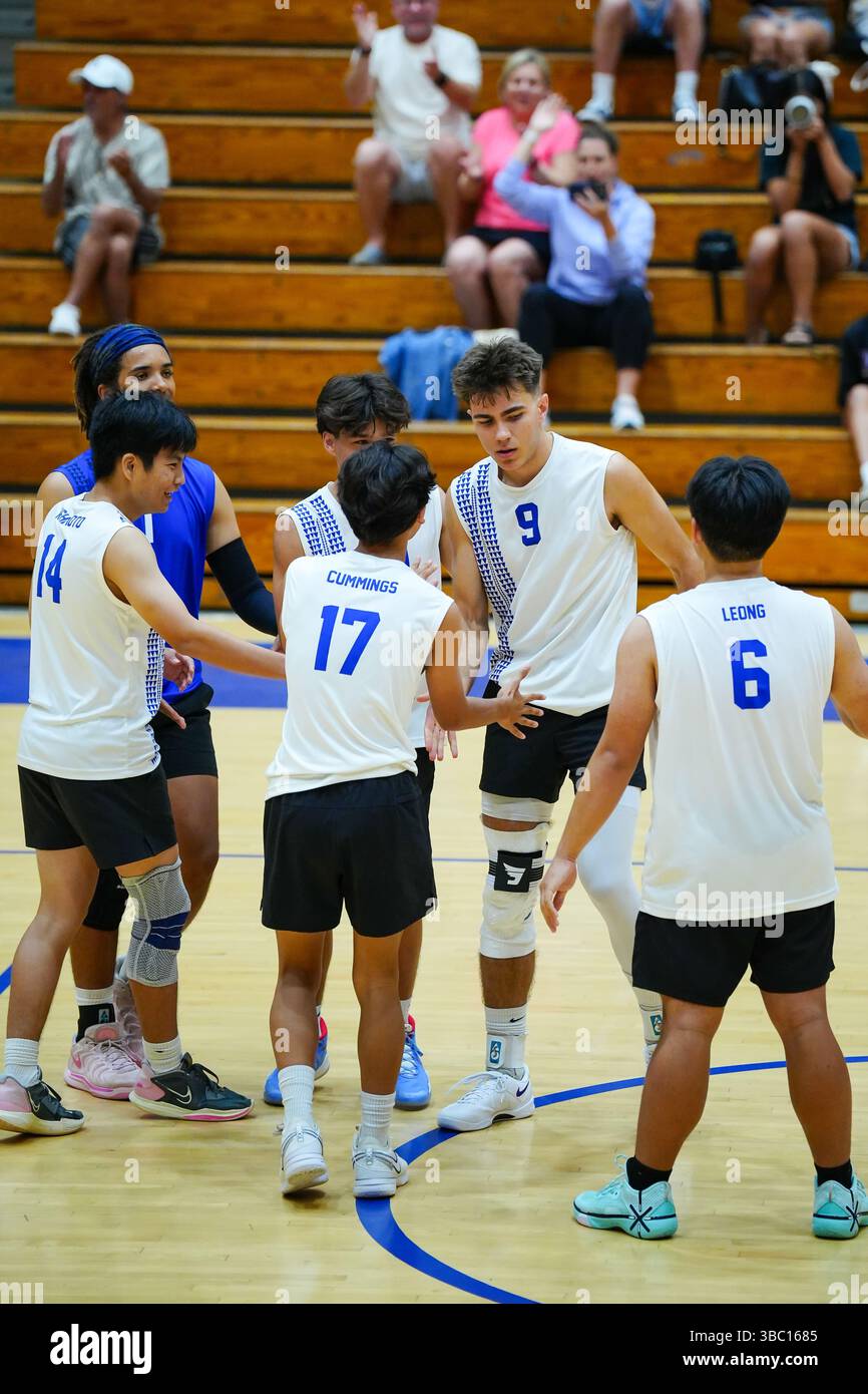 March 12, 2025: Kaiser High School vs Kahuku High School in athletic ...