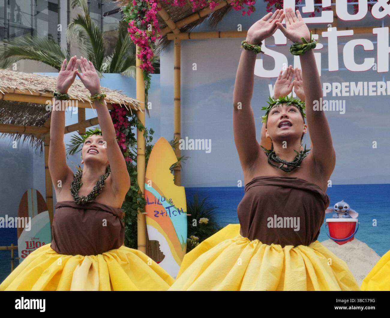 Los Angeles, USA. 14th Apr, 2025. Atmosphere - Hula Dancers performing ...