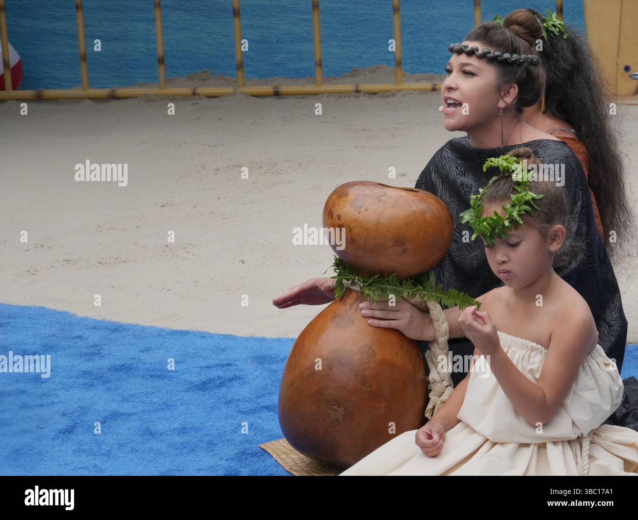 Los Angeles, USA. 14th Apr, 2025. Atmosphere - Hula Dancers performing ...