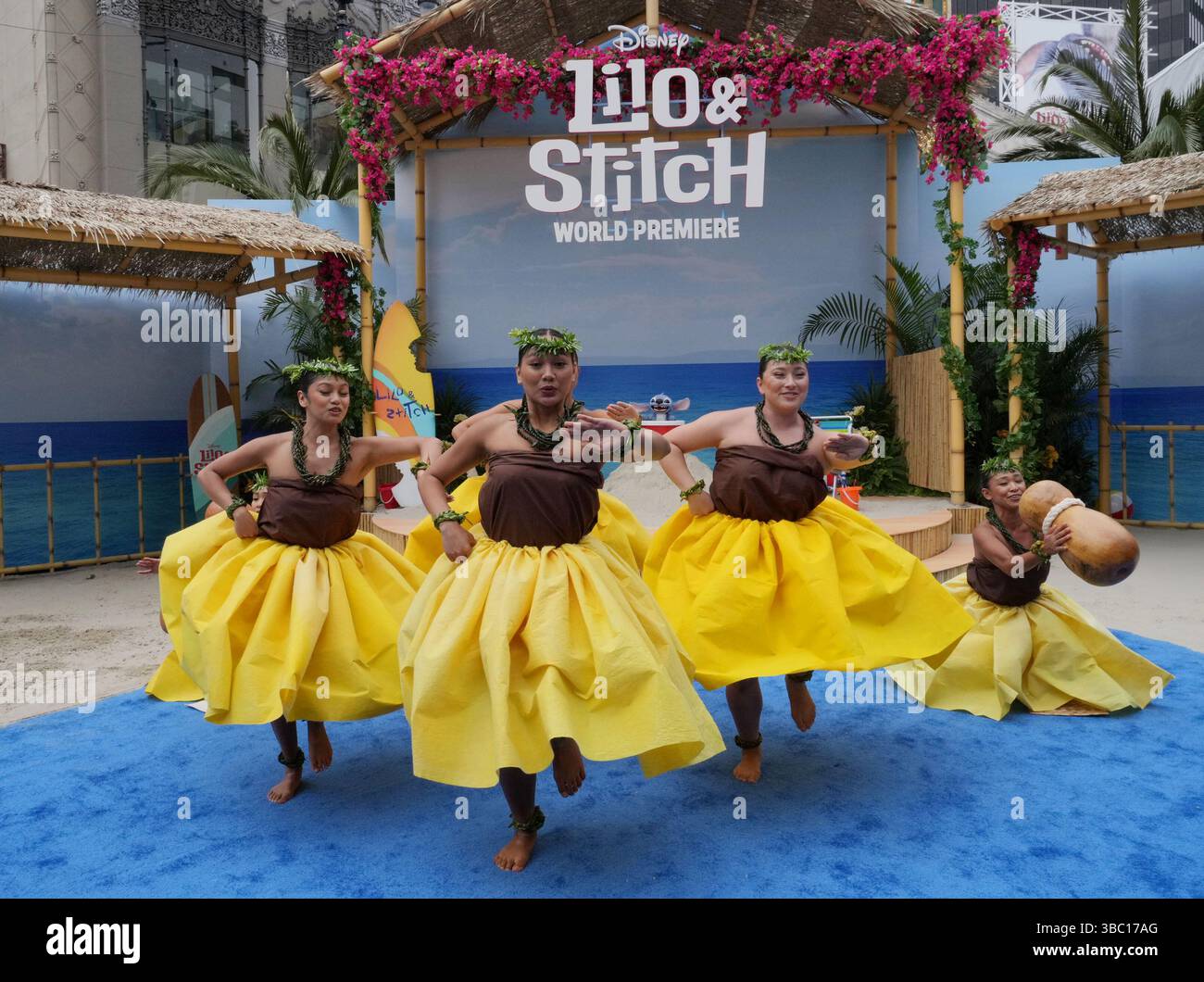 Los Angeles, USA. 14th Apr, 2025. Atmosphere - Hula Dancers performing ...