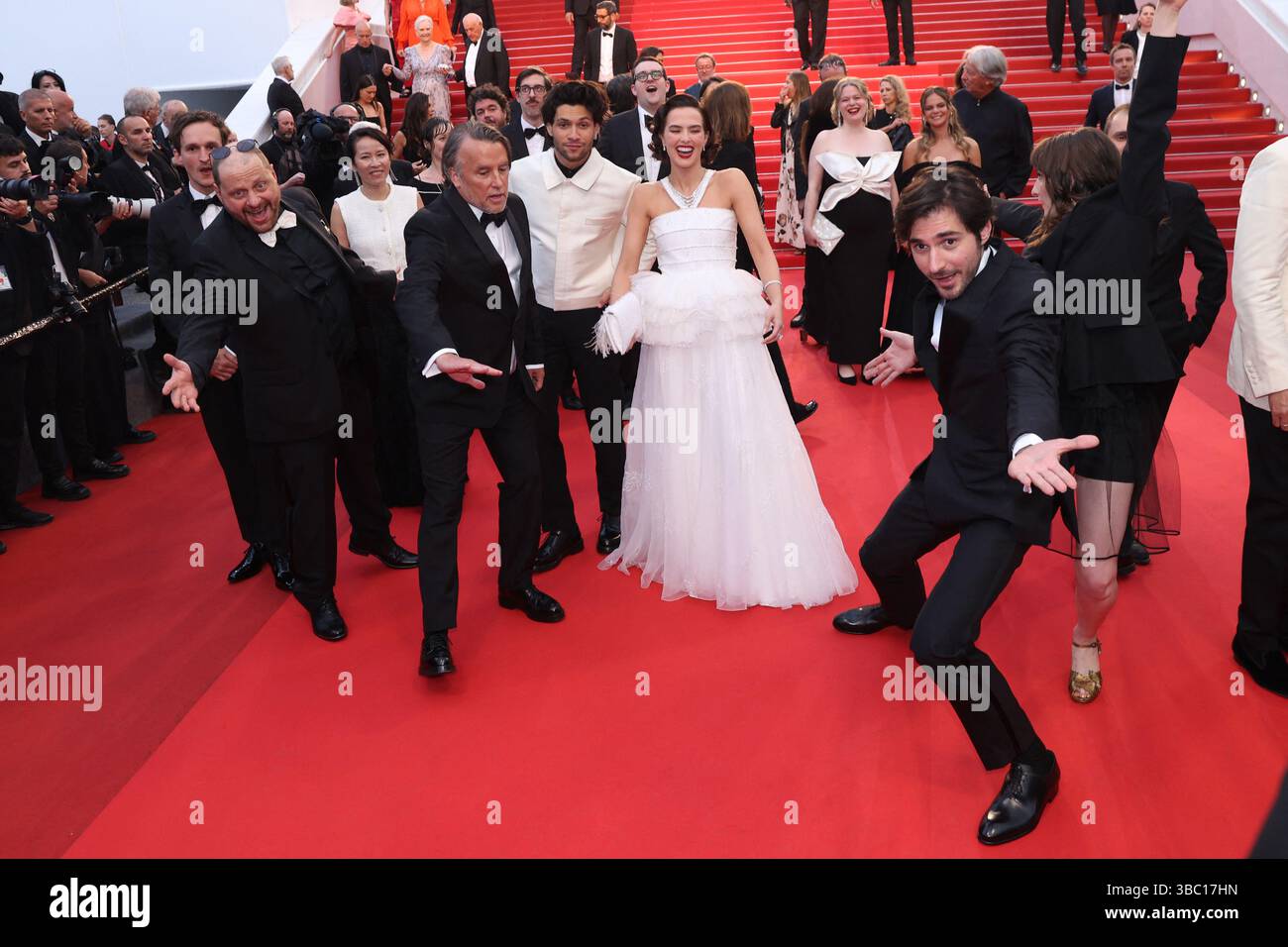 Cannes, France. 17th May, 2025. Laurent Petin, Michèle Halberstadt ...