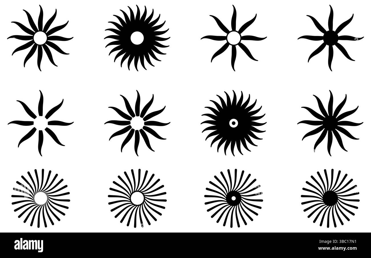 Icons spinning Stock Vector Images - Alamy