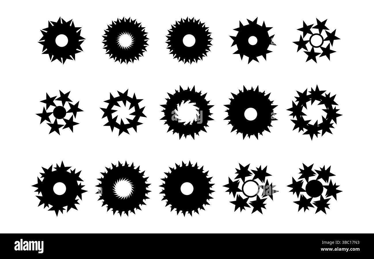 Radial gear icons hi-res stock photography and images - Alamy