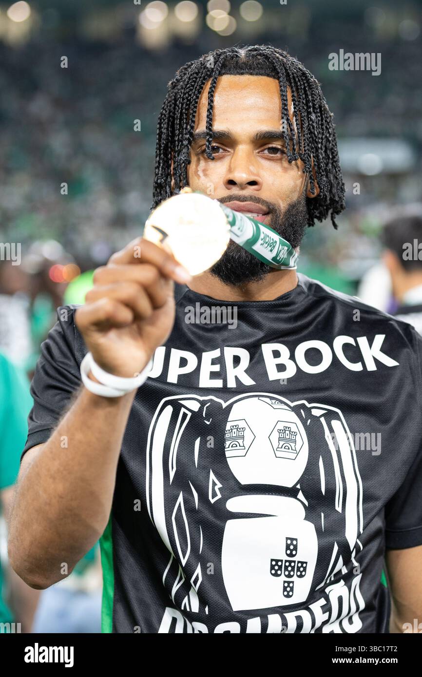 Lisbon, Lisbon, Portugal. 17th May, 2025. Sporting defender from The ...