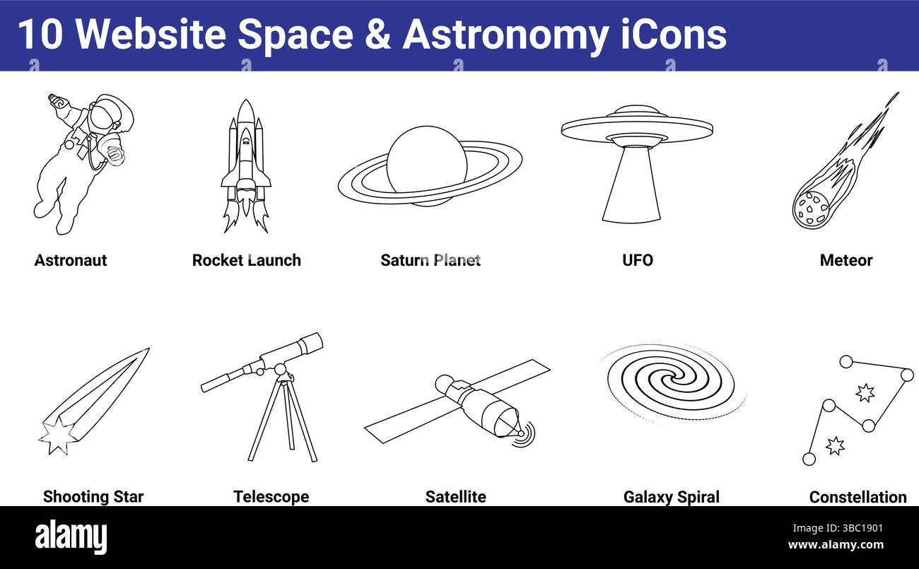Telescope astronomy space exploration Stock Vector Images - Alamy