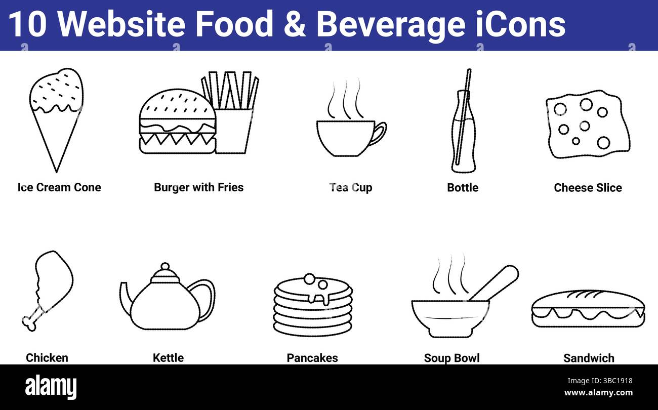 Pancakes tea Stock Vector Images - Alamy