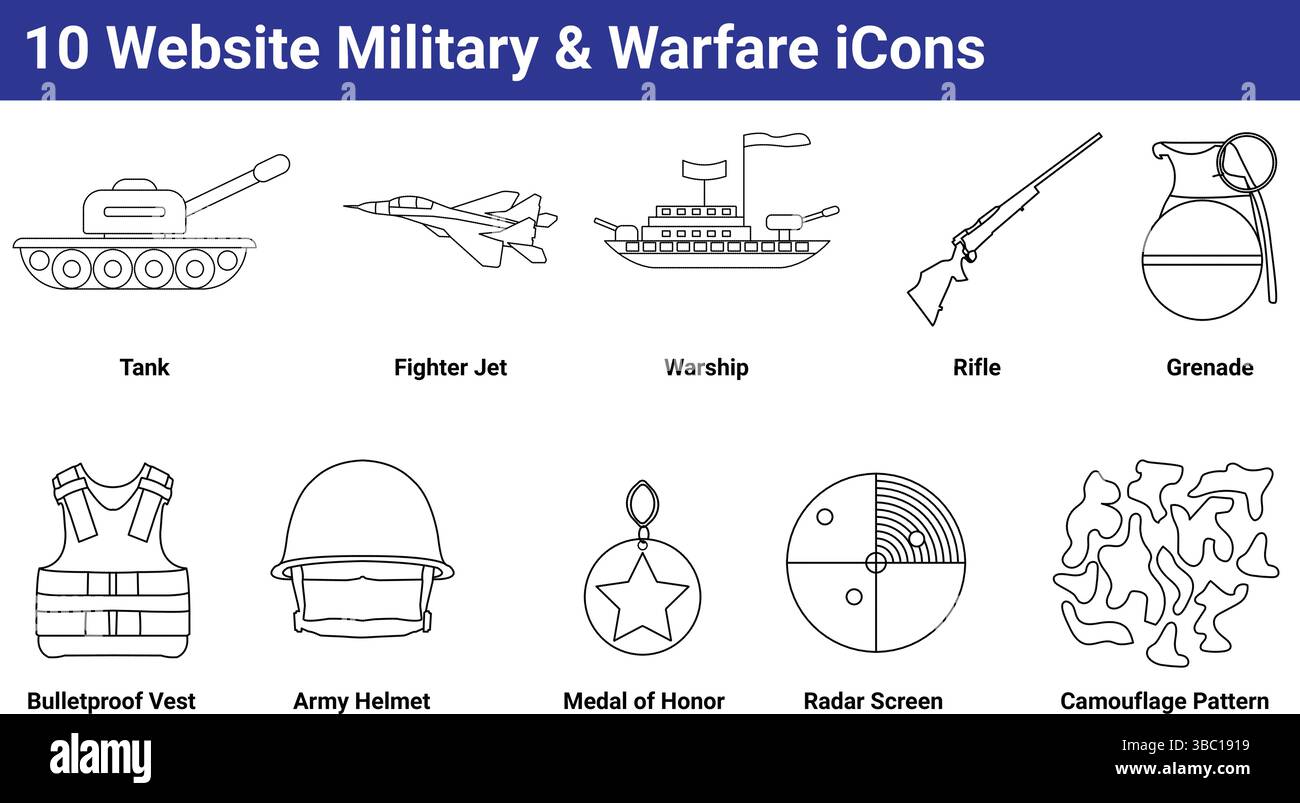 Bulletproof vest military helmet Stock Vector Images - Alamy