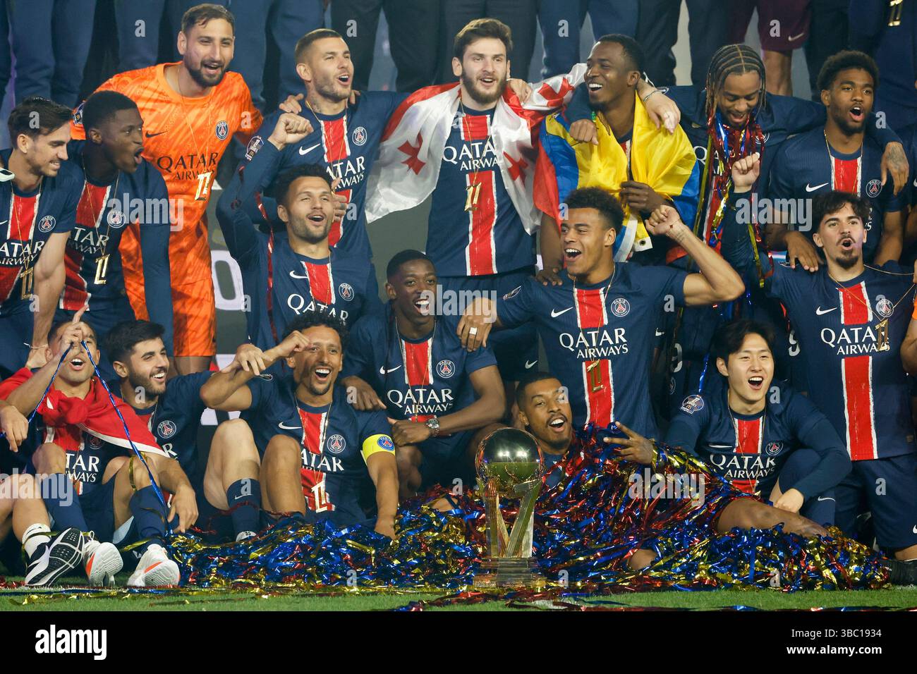 Paris, France. 18th May, 2025. PSG goalkeeper Gianluigi Donnarumma ...