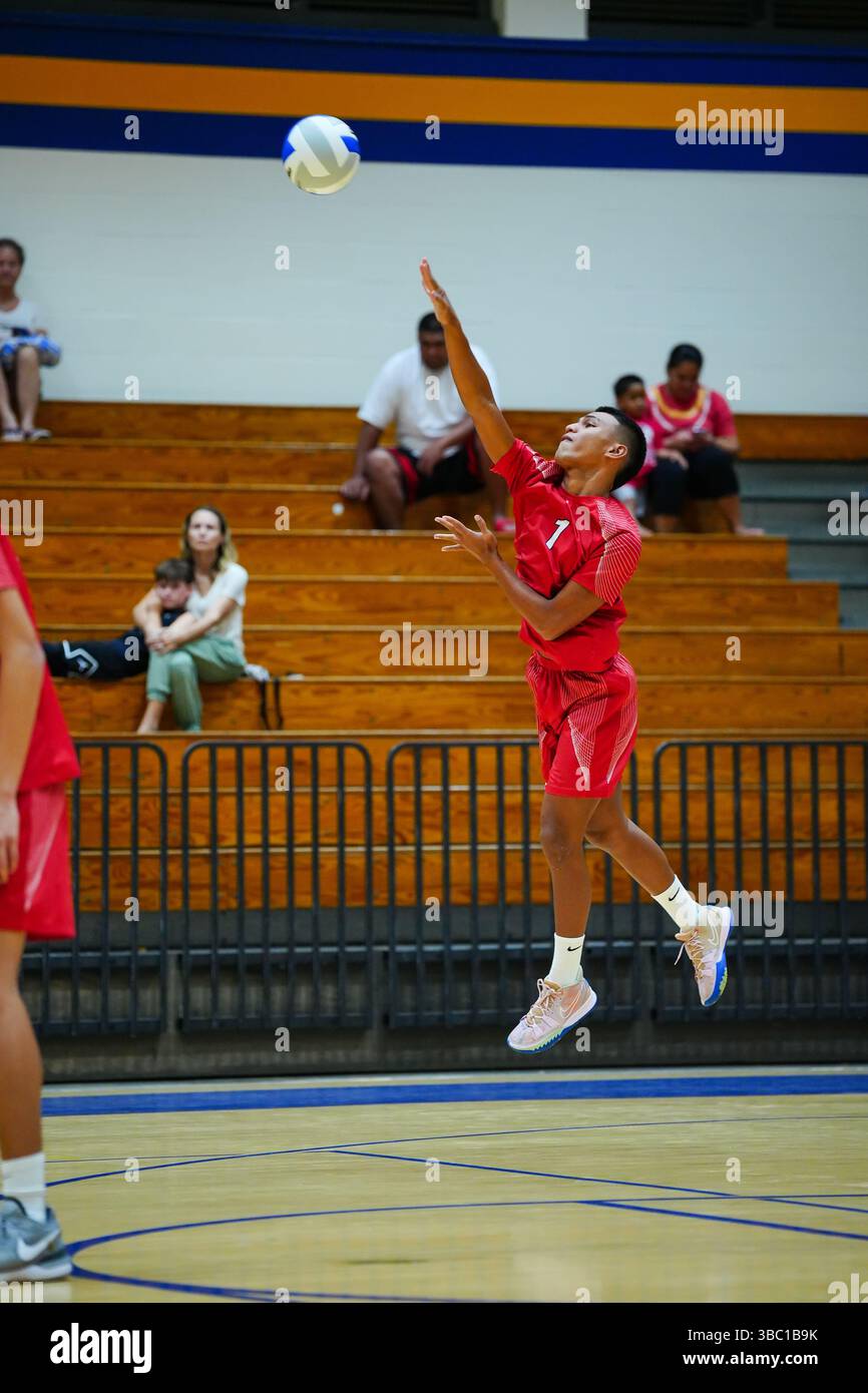 March 12, 2025: Kaiser High School vs Kahuku High School in athletic ...