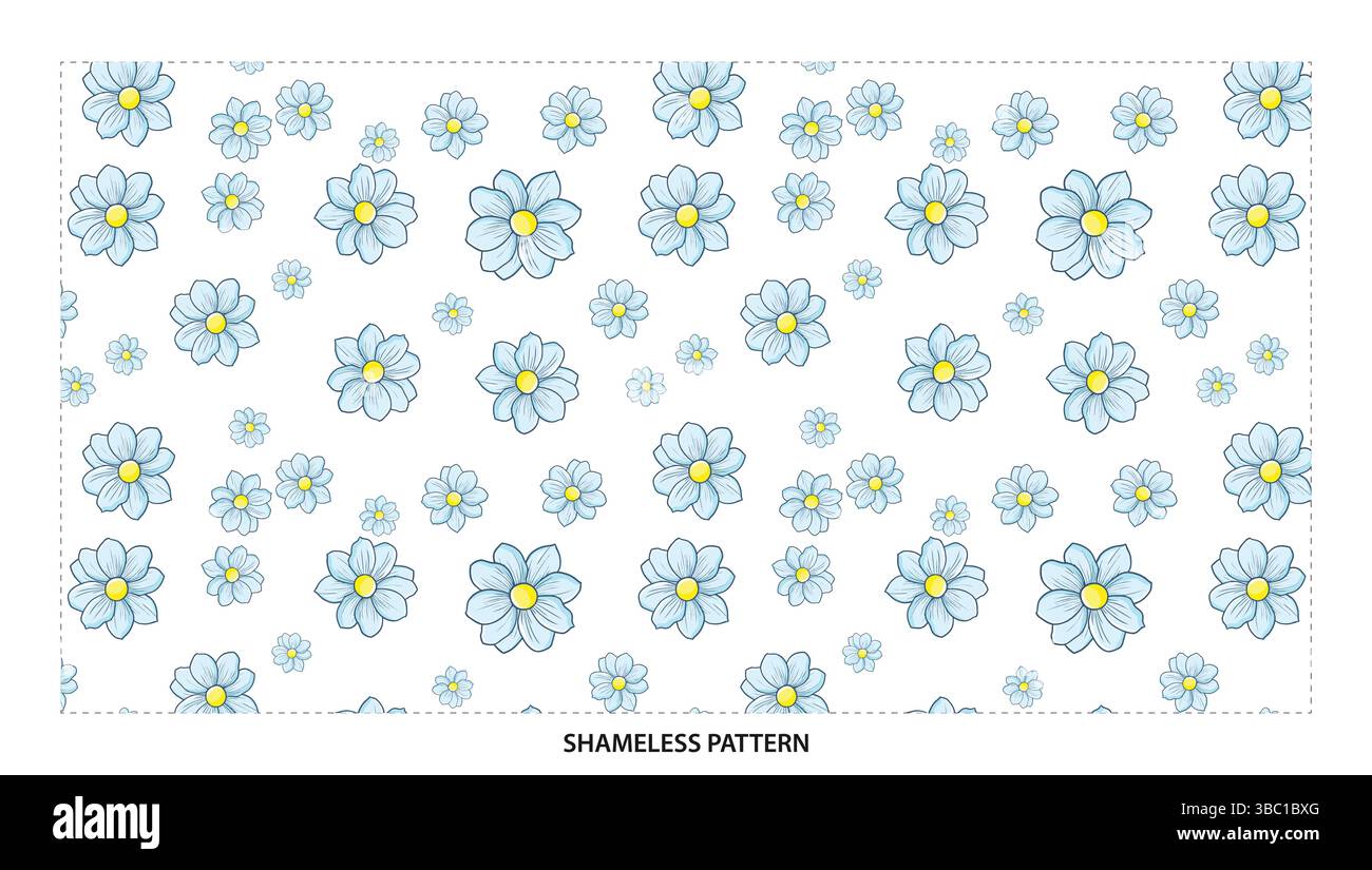 Pretty flower wallpaper Stock Vector Images - Alamy