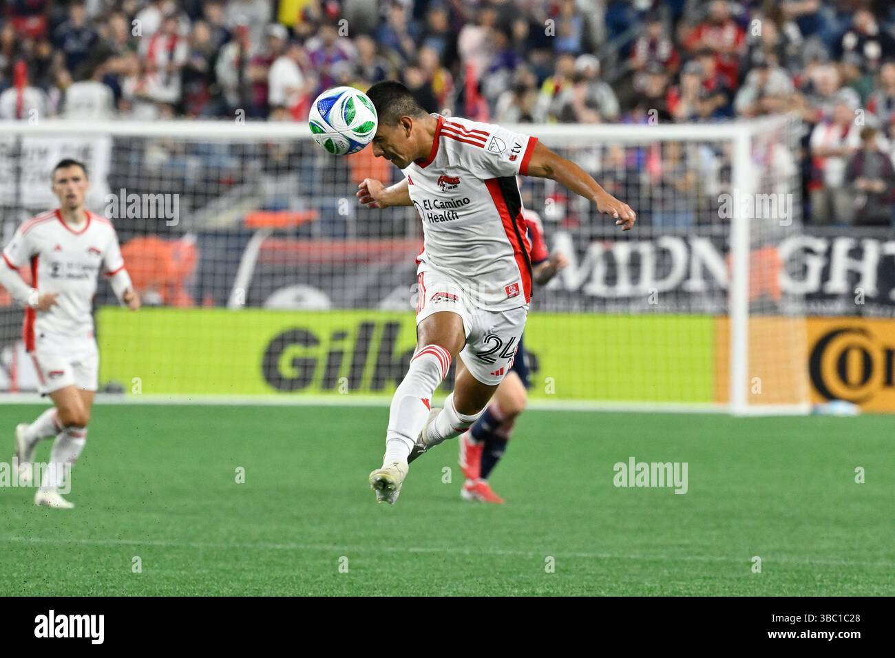 Gillette Stadium. 17th May, 2025. Massachusetts, USA; San Jose Earthquakes midfielder Nick Lima ...