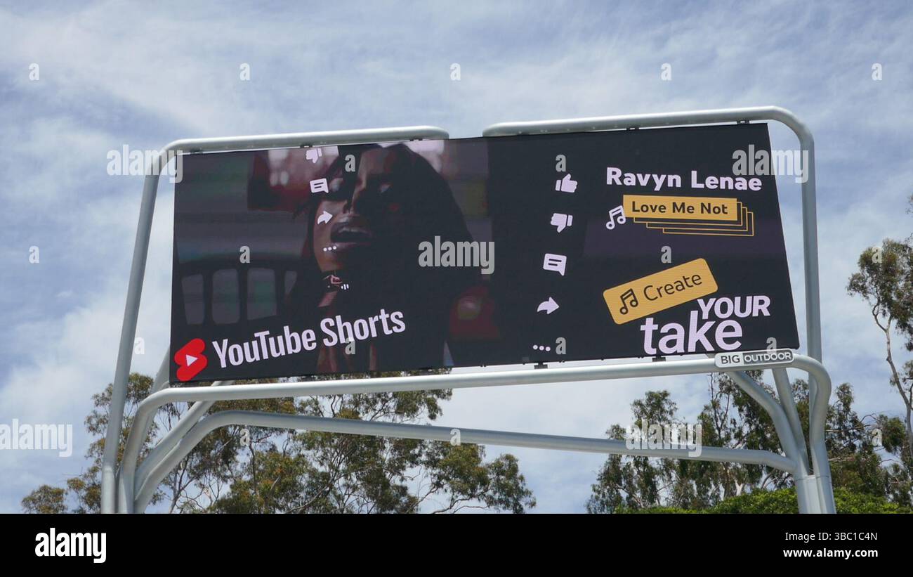 Los Angeles, California, USA 16th May 2025 YouTube Shorts Billboard ...
