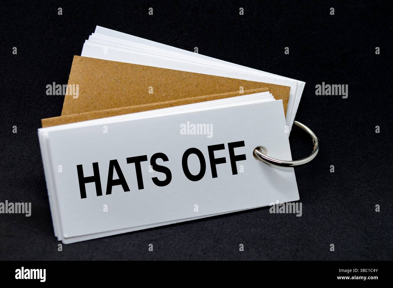 HATS OFF text on white notepad. A Simple Gesture, A Powerful Message of ...