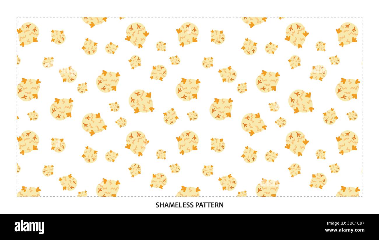 Cheerful Yellow Popcorn Seamless Pattern for Movie and Snack Themes ...