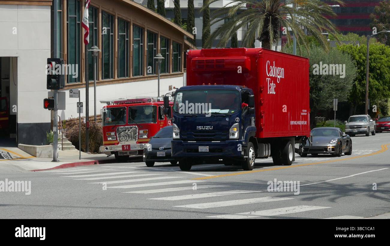 Los Angeles, California, USA 16th May 2025 Cars ignoring Keep Clear ...