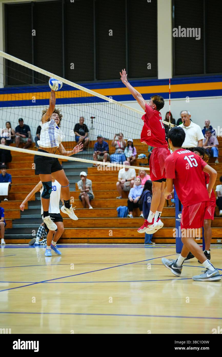 March 12, 2025: Kaiser High School vs Kahuku High School in athletic ...