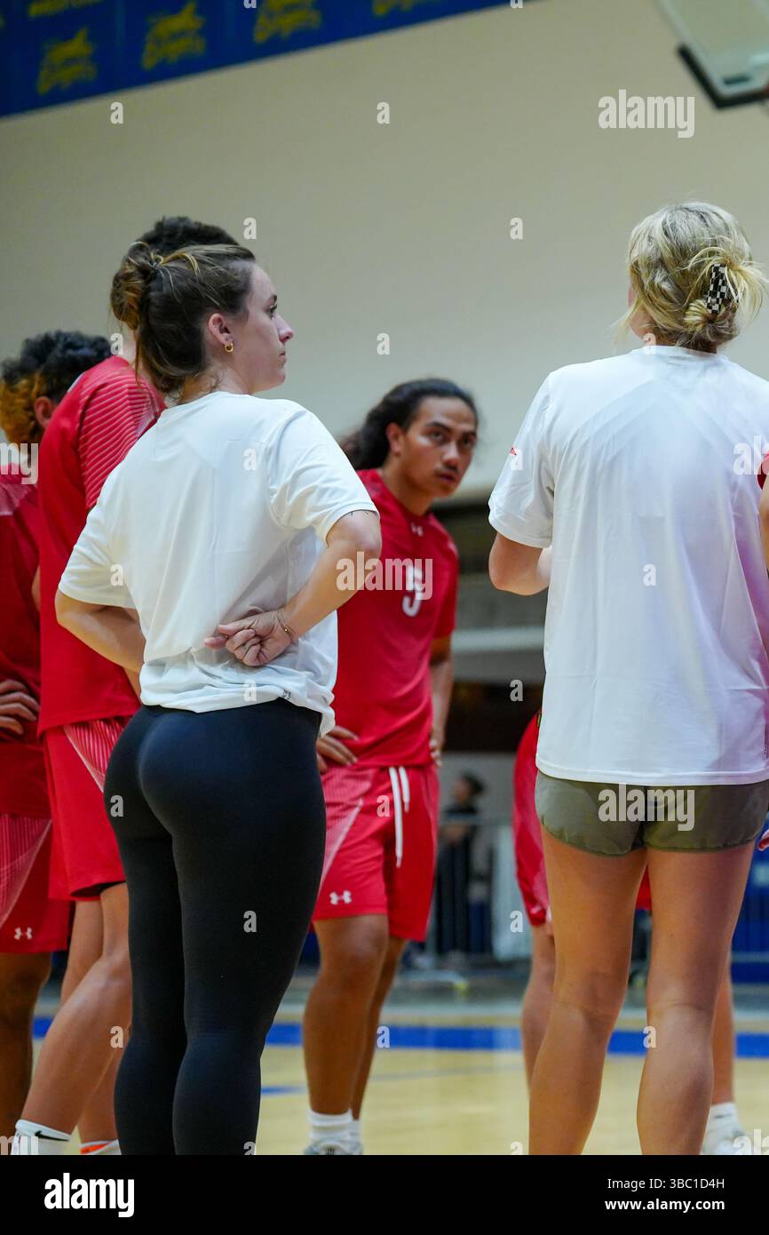 March 12, 2025: Kaiser High School vs Kahuku High School in athletic ...