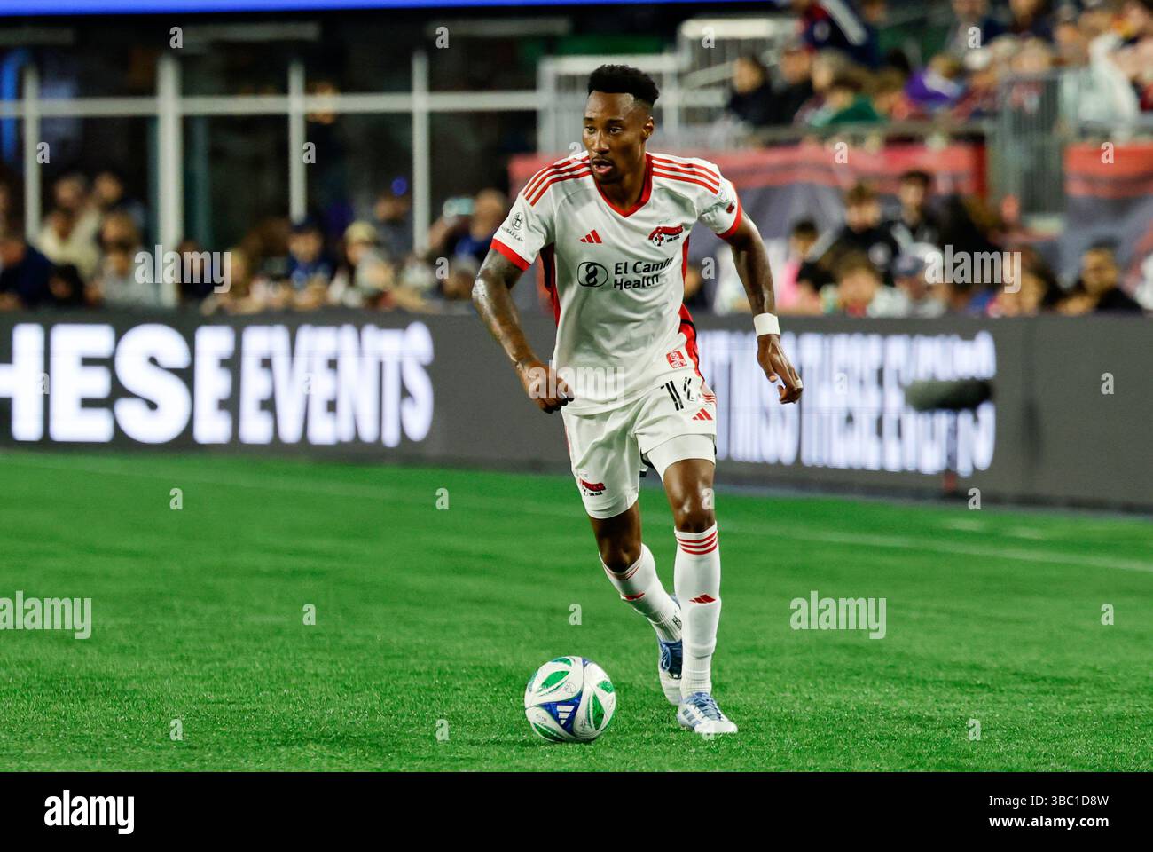 FOXBOROUGH, MA - MAY 17: Mark-Anthony Kaye #14 of San Jose Earthquakes ...