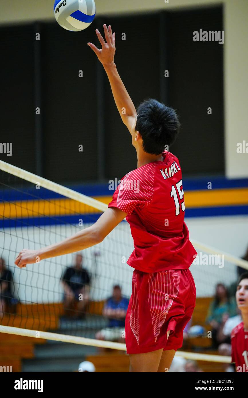 March 12, 2025: Kaiser High School vs Kahuku High School in athletic ...