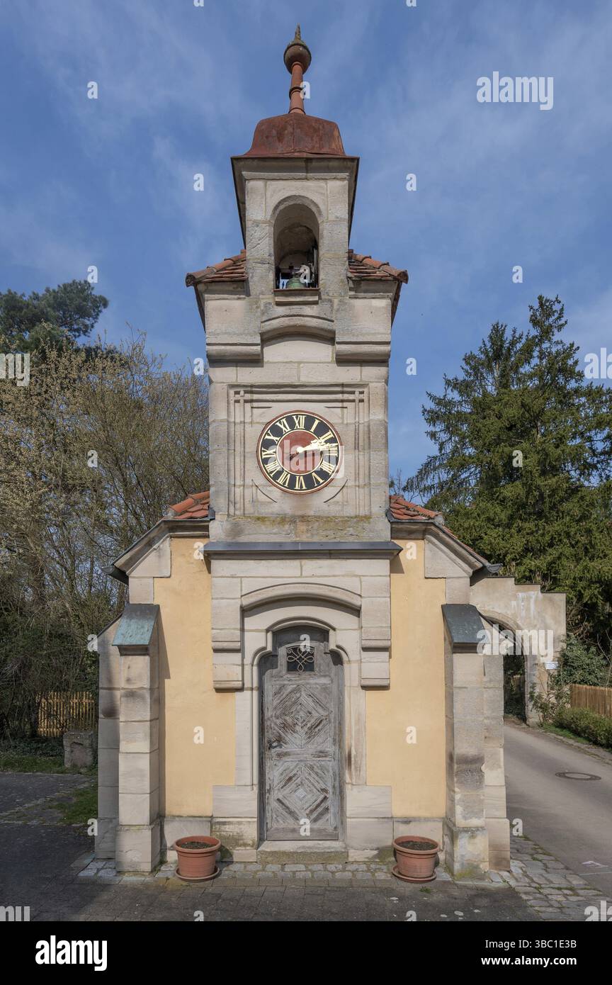 Historic chapel of the moated castle, Neuhaus, Middle Franconia ...